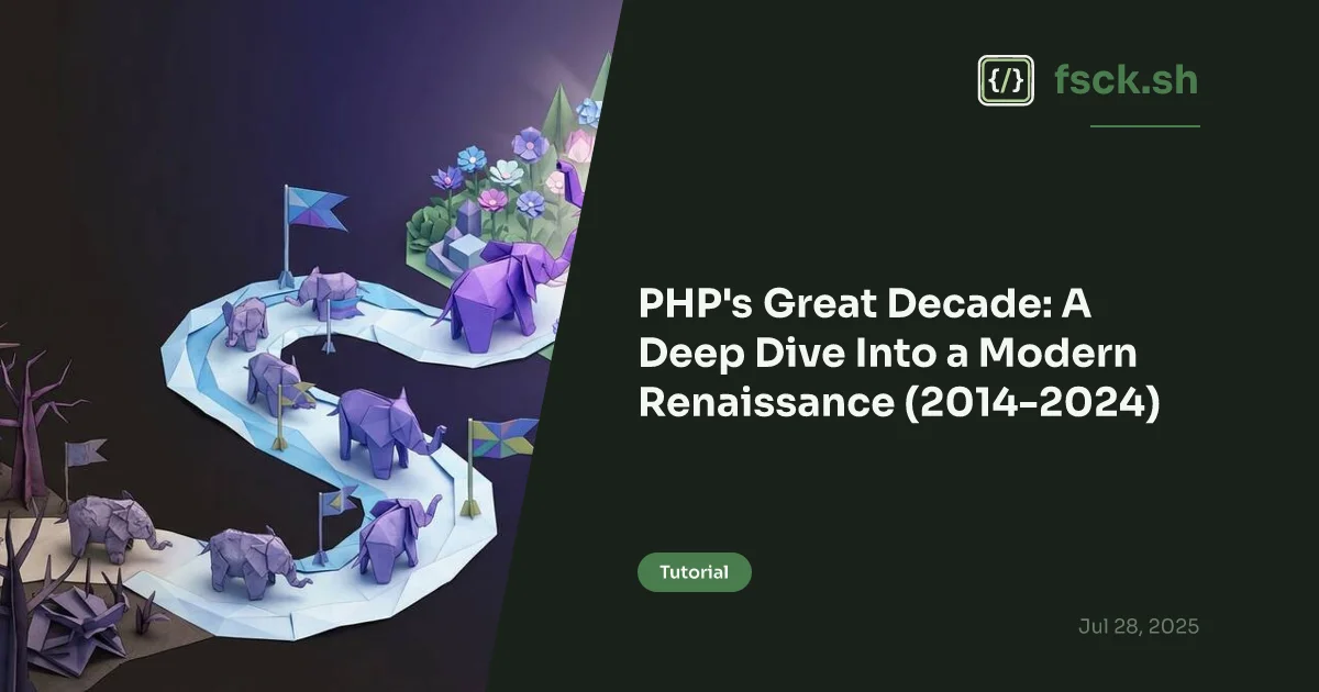 PHP's Great Decade: A Deep Dive Into a Modern Renaissance (2014-2024 ...
